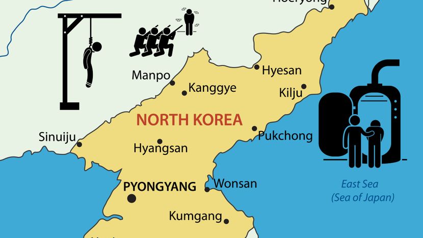 Otkrivena mapa sa lokacijama smaknuća u Severnoj Koreji: I porodice ...