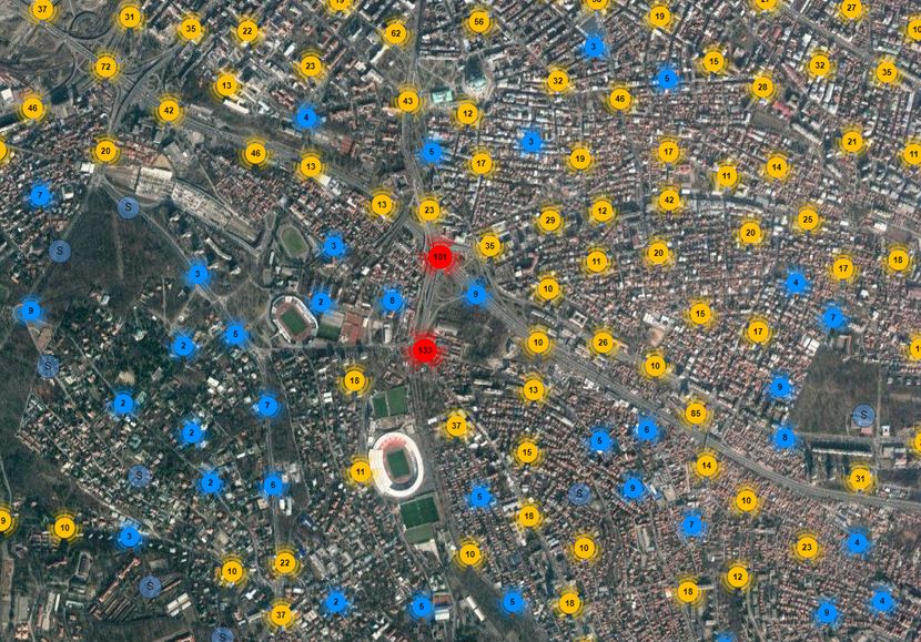 Pronašli smo mapu na kojoj su ucrtane sve nesreće u Beogradu ...