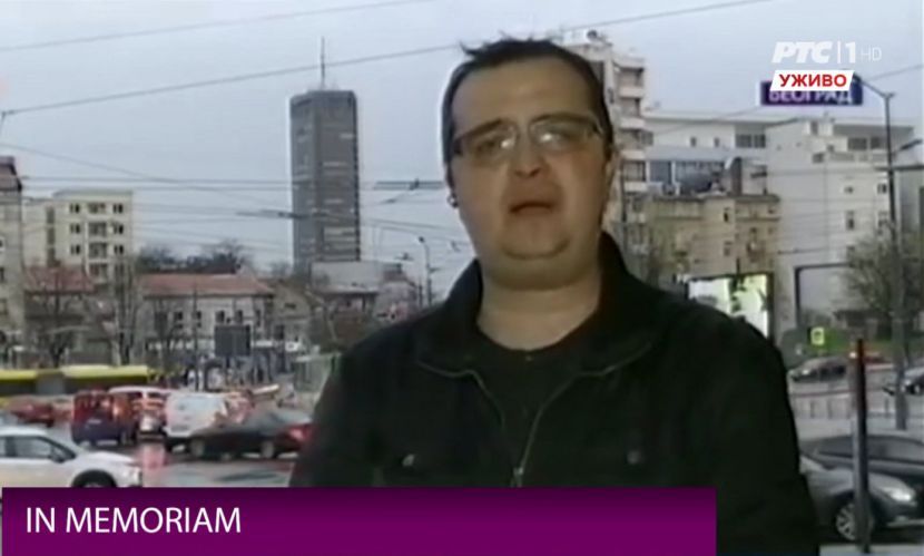 Voditeljka Beogradske hronike se drhtavim glasom i uplakanih očiju ...