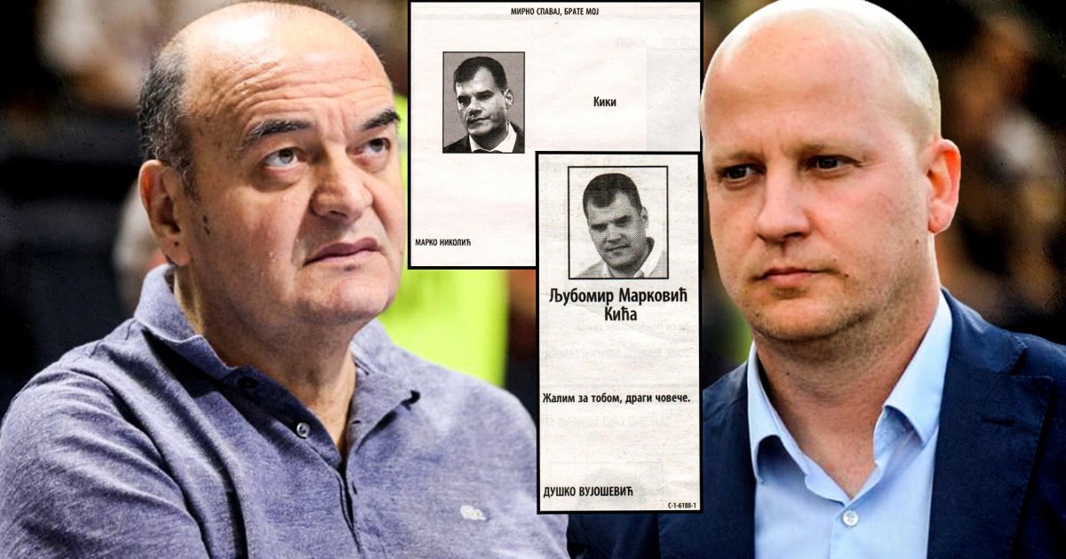 Duško Vujošević i Marko Nikolić dali čitulju za ubijenog vođu Grobara ...