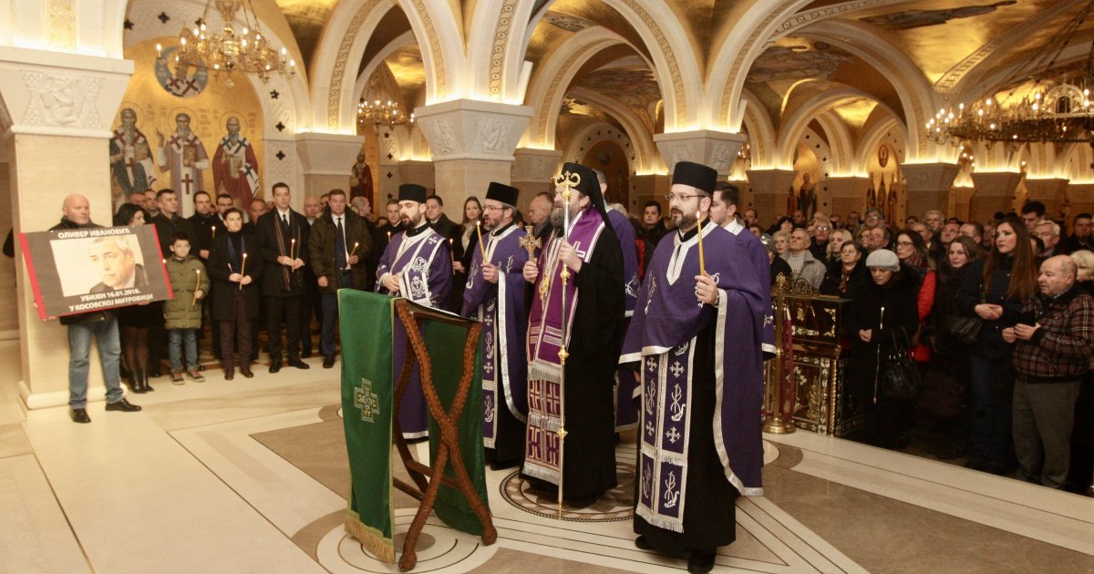 Memorial service held for Oliver Ivanovic in the crypt of St. Sava's ...