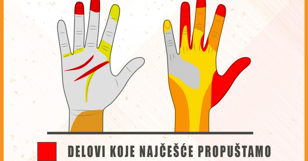 Delovi koje najčešće preskačemo pri pranju ruku, a glavni su prenosioci ...