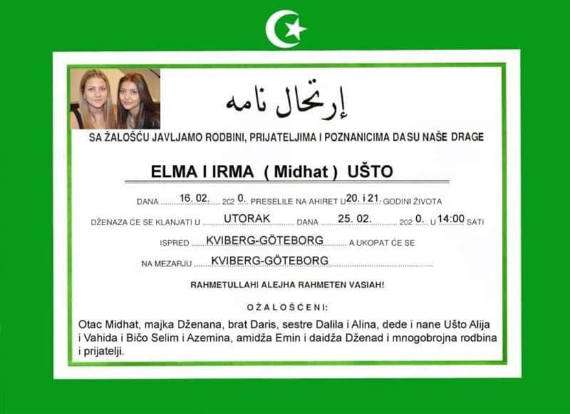 Sestre Elma i Irma biće sahranjene u Geteborgu: Dobile su taj poziv, to ...