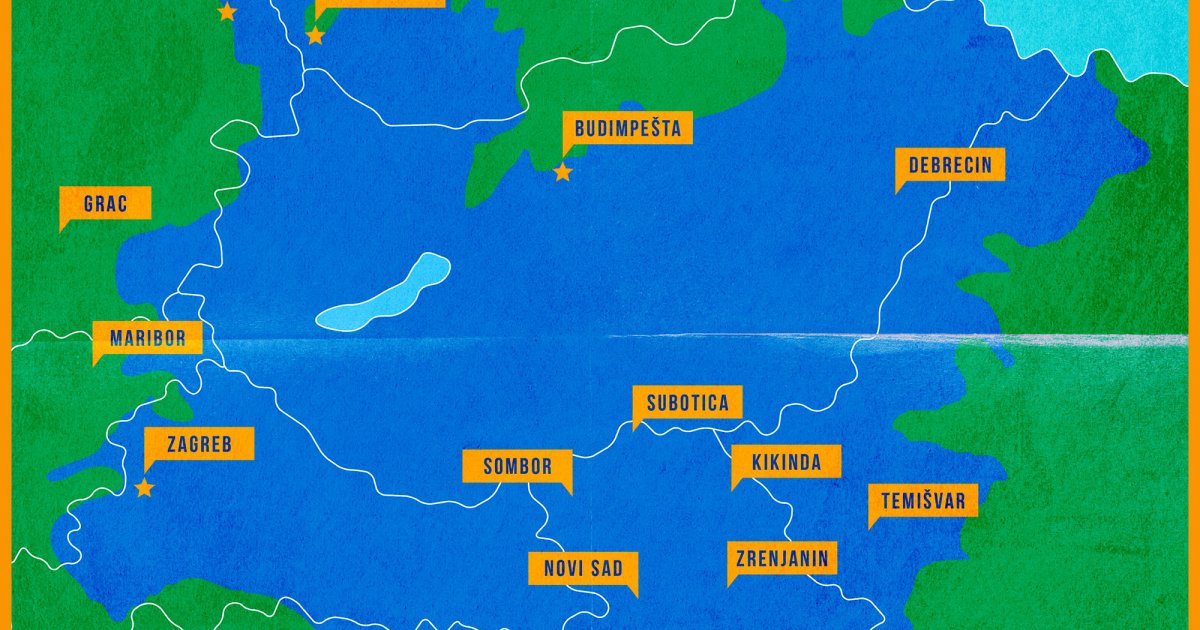 Koji gradovi u Srbiji bi danas bili na obali da i dalje postoji ...