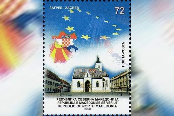 Pošta Severne Makedonije uoči Dana pobede izdala marku sa kartom ...