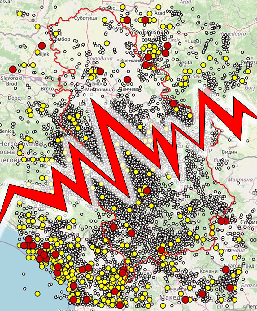 7 žarišnih zona i ćudljivo tlo koje u svakom trenutku može da pukne ...