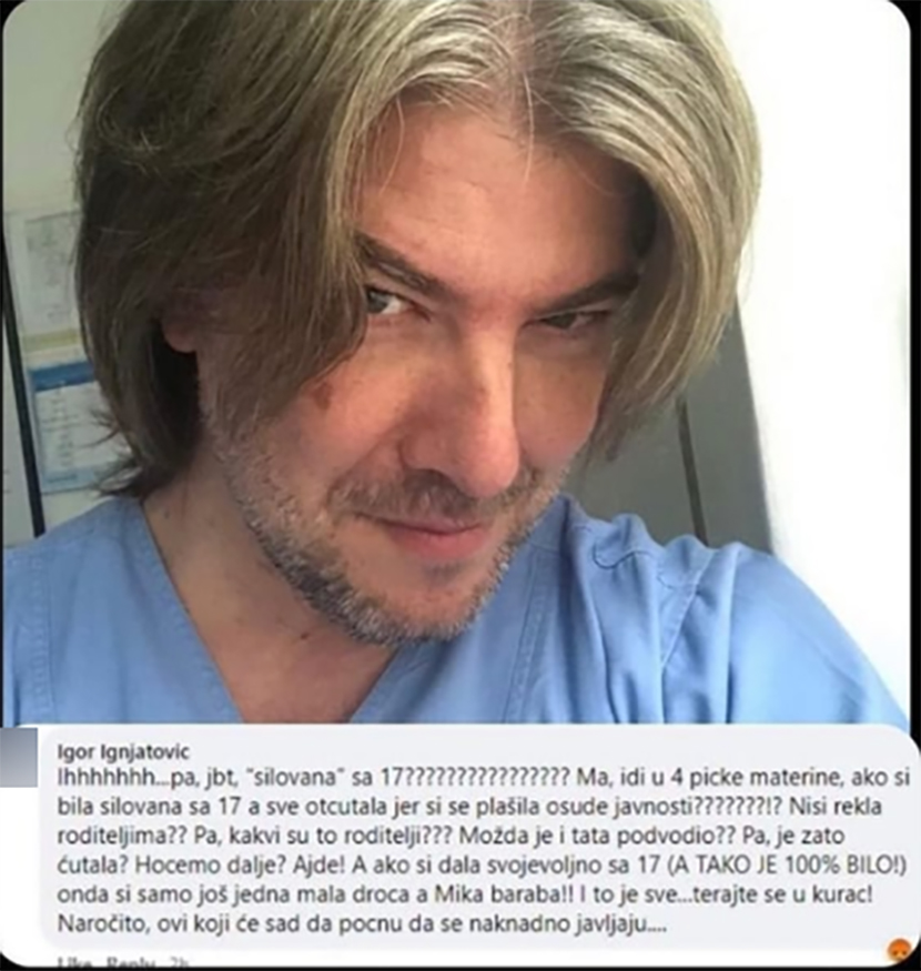 Dr Ignjatović izvređao i osudio potez glumice Milene: Oglasila se ...