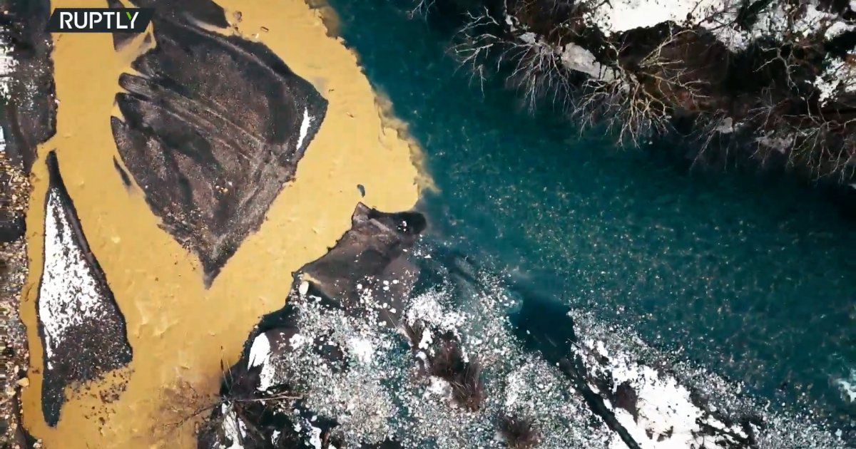 Veličanstven prizor na ušću reka: Ovako iz vazduha izgleda kada se ...