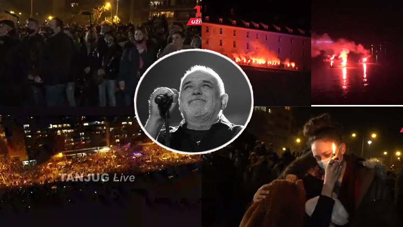 Novi Sad se u suzama oprostio od Balaševića: Gorele su baklje, sijao je ...