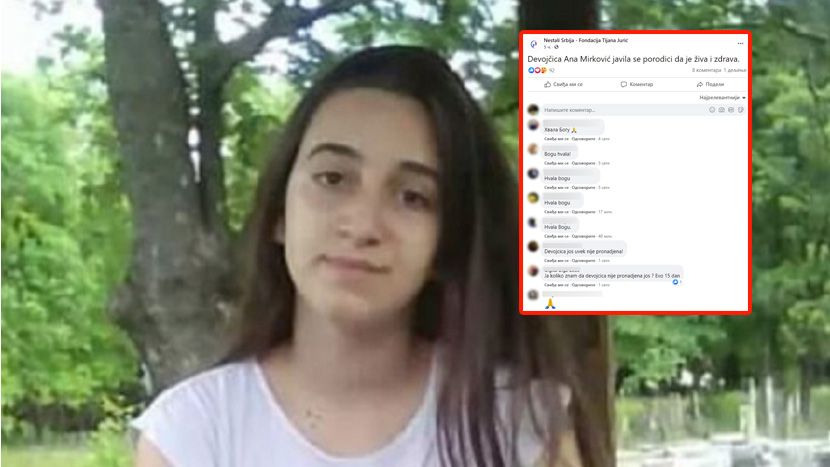 Nestala Ana (13) iz Kragujevca objavila da je dobro. Otac: Ne znam da ...