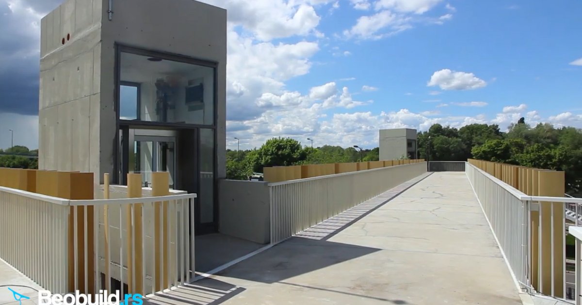 U toku izgradnja pešačke pasarele od Čukaričke padine do Ade Ciganlije ...