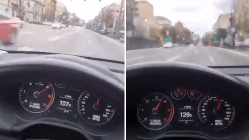 Snimak bahate vožnje iz Beograda: Divljao 130 na sat, prošao kroz crveno i vozio suprotnom ...