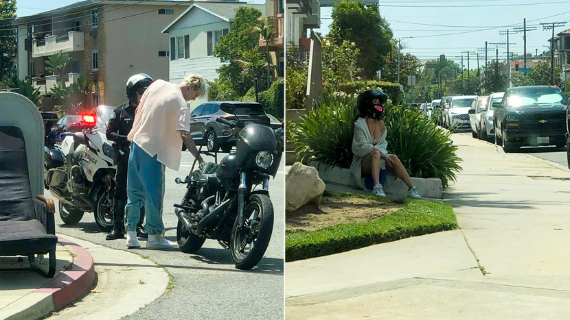 Poznata glumica sedela na zidiću, dok je policija njenom dečku pisala ...