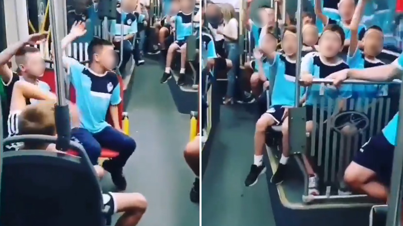 Najlepši snimak autobusa u Beogradu: Deca pevaju "Veseli se srpski rode ...