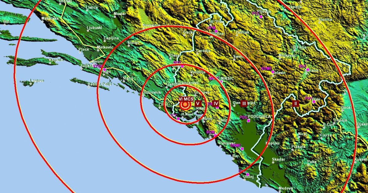 Drhtalo tlo u Crnoj Gori: Treslo se kod Bara - Telegraf.rs