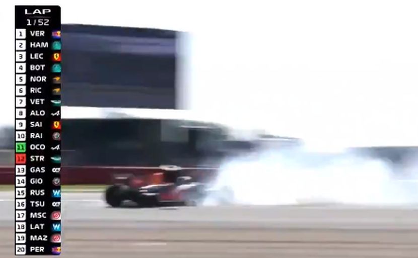 Jeziva nezgoda na stazi F1, Hamilton udario Ferštapena i izbacio ga iz ...