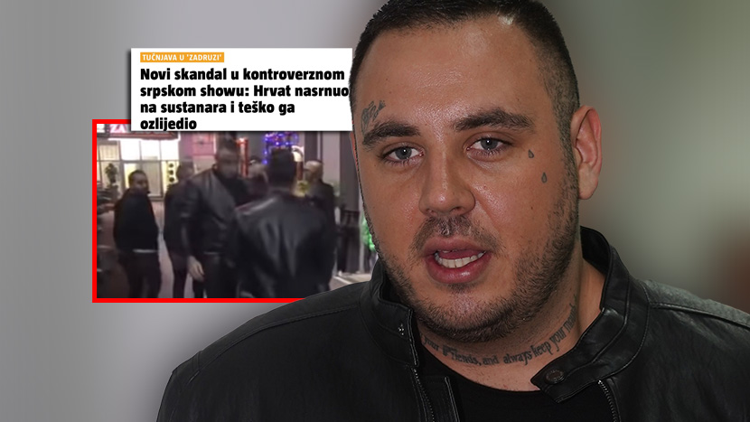 I Hrvati prenose to što je njihov učesnik razbio cimeru vilicu u ...