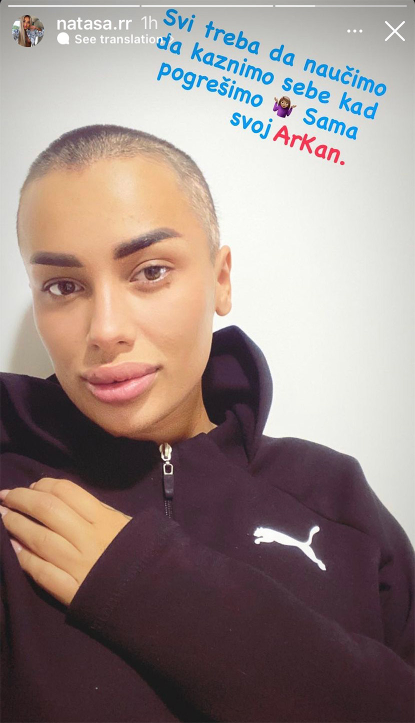 Nataša Radan obrijala glavu, a objašnjenje je frapantno: "Dečko me je ...