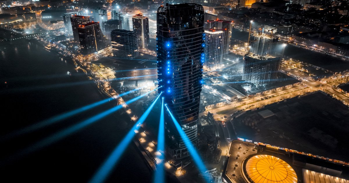 A light display and fireworks on Belgrade Tower - Telegraf.rs