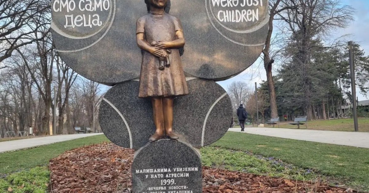 Memorial in Belgrade dedicated to bombing victim, 3-year-old Milica ...