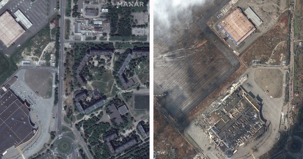 Mariupolj nekad i sad: Satelitski snimci prikazuju koliko je grad ...