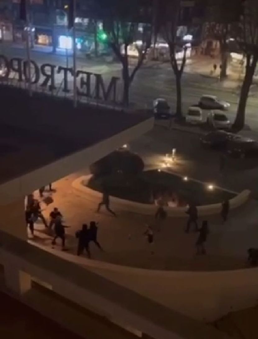 Exclusive footage of fight between Red Star and Rangers fans: Scot ...