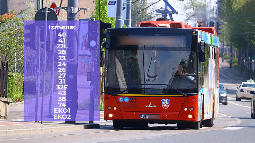 Danas od 16 časova su izmenjene trase ovih linija gradskog prevoza ...