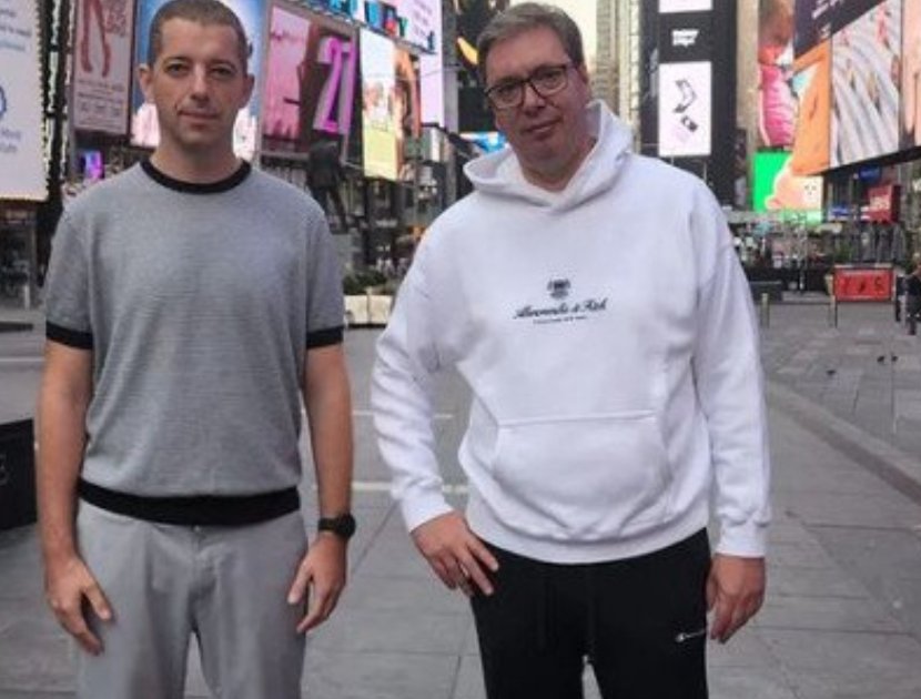 Vucic posts photo from New York City: "Marko the athlete briefs an ...