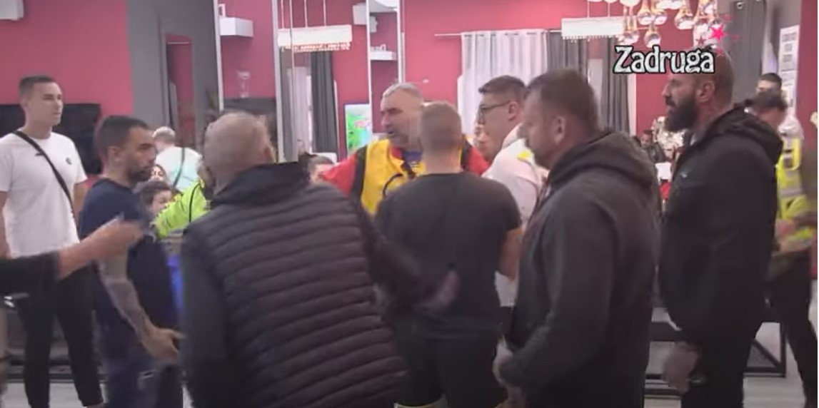 Haos u Zadruzi: Obezbeđenje držalo Kristijana, nasrnuo na zadrugara, hteo da ga bije - Telegraf.rs