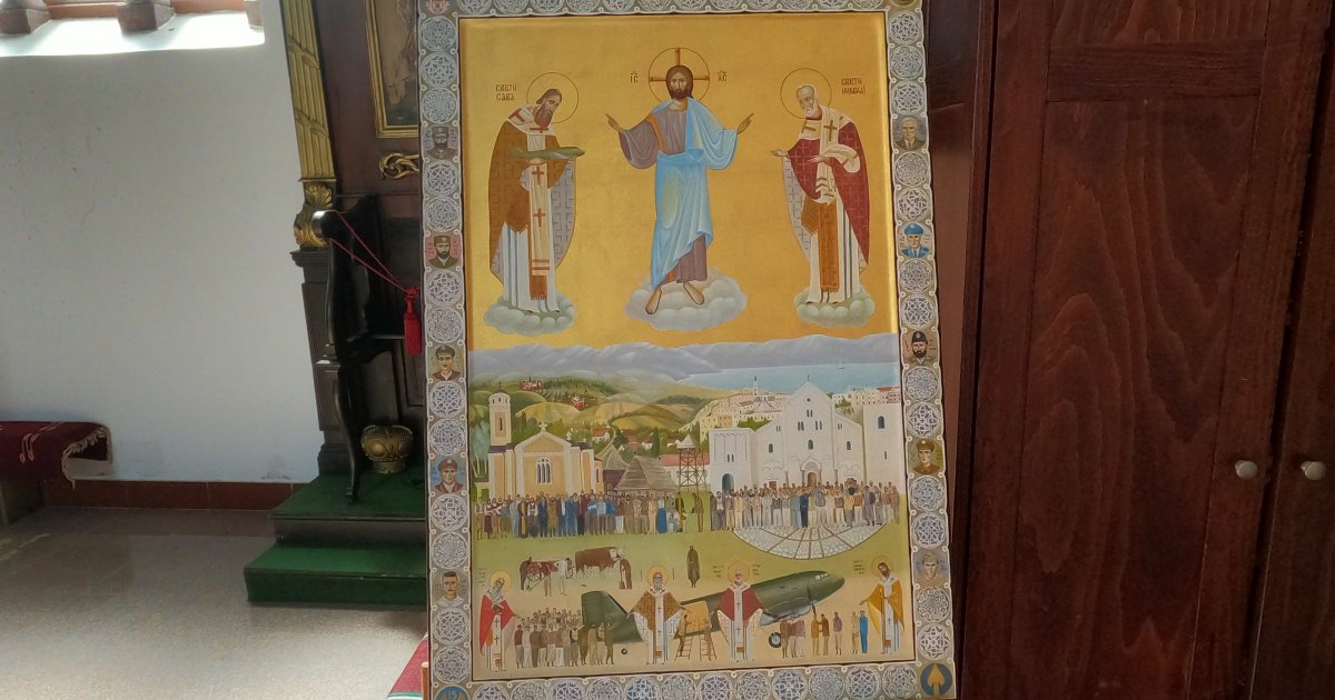 Misija Halijard na neobičnoj ikoni: Sveti Sava pruža avion, Pranjani se ...