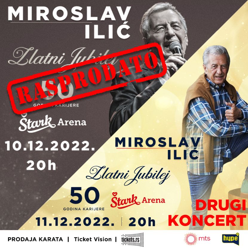Miroslav Ilić drugi koncert u Areni - Telegraf.rs