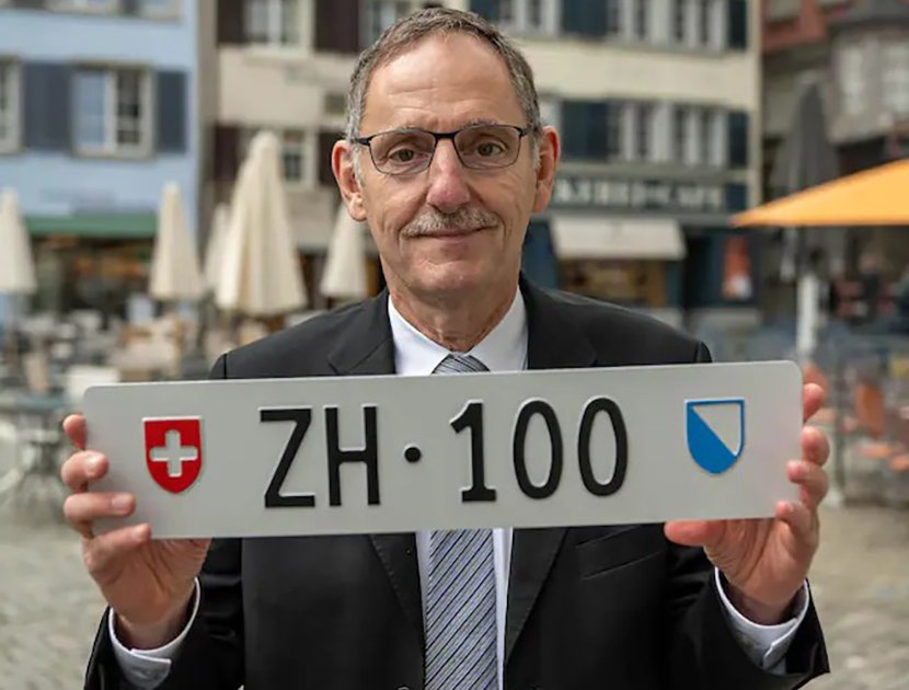 Švajcarske tablice "ZH 100" prodate za 226.000 franaka - Telegraf.rs