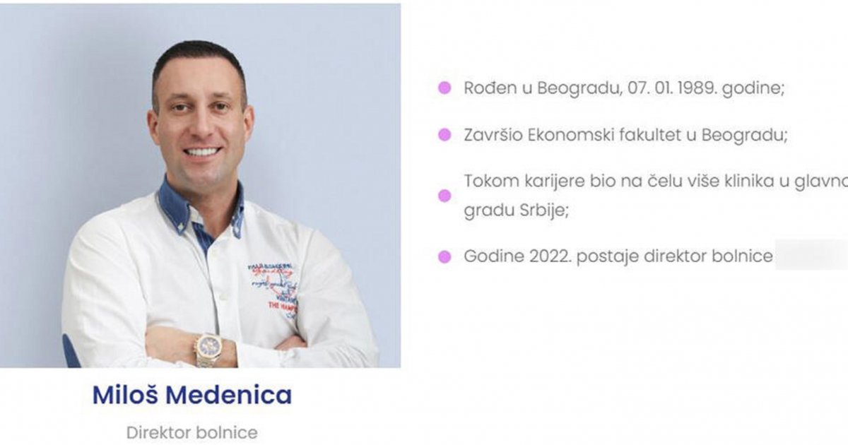 Milos Medenica, director of an addiction clinic who got caught carrying ...