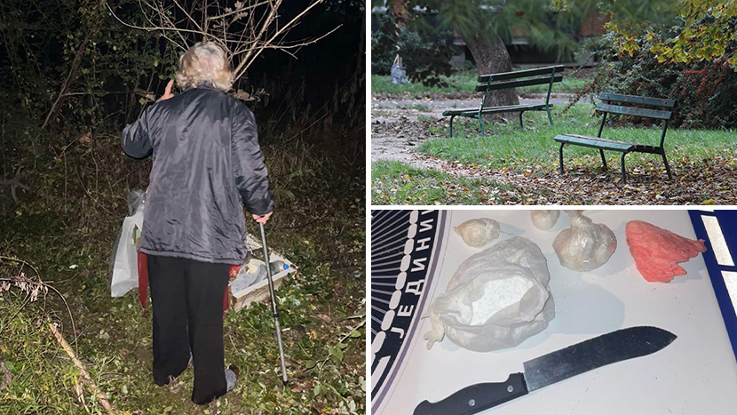 Ovo je klupica na kojoj je narko-baba sa Galenike dilovala drogu ...