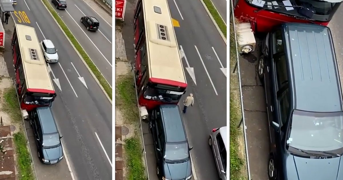 Autobus udario u parkirani automobil - Telegraf.rs