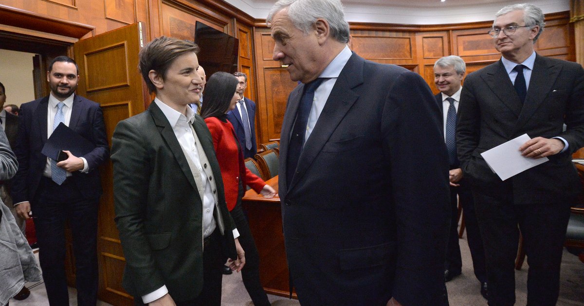 Brnabić i Tajani razgovarali o situaciji na Kosovu - Telegraf.rs