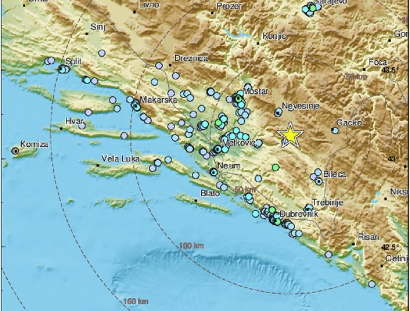 Jak zemljotres u BiH, osetio se i u Hrvatskoj: "Tutnjalo je" - Telegraf.rs