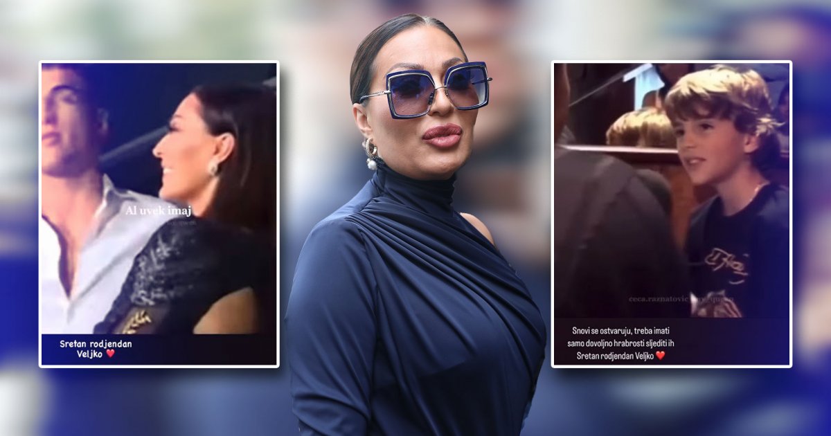 Ceca čestitala Veljku 26. rođendan emotivnim snimcima i porukom: "Snovi ...