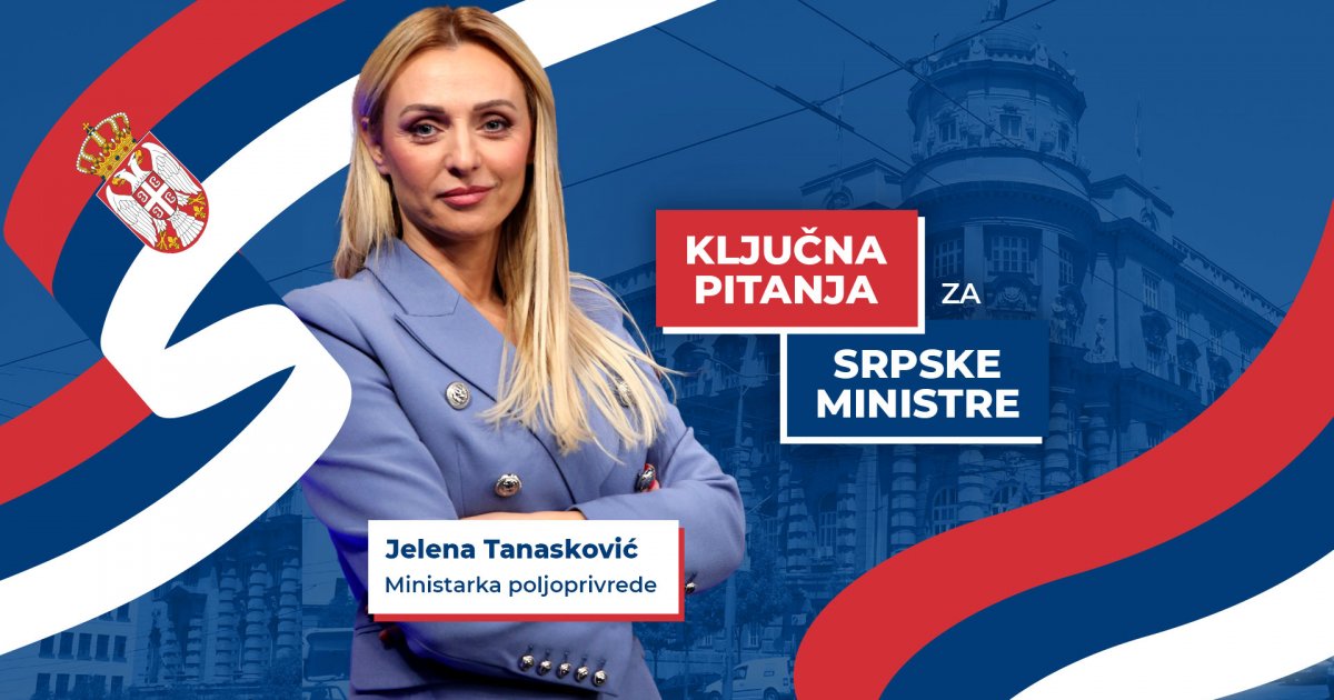 Ministarka poljoprivrede Jelena Tanasković intervju - Telegraf Biznis