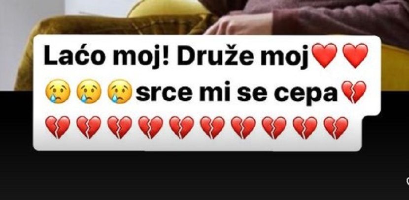 Dara Bubamara se emotivnom porukom oprostila od Radulovića - Telegraf.rs