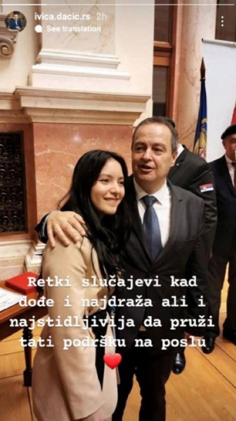 Ovo je ćerka Ivice Dačića - Telegraf.rs