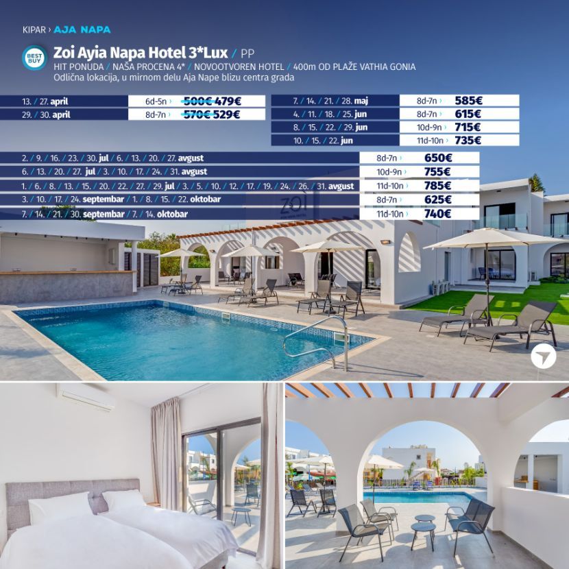 Kipar First minute ponuda - Ona.rs