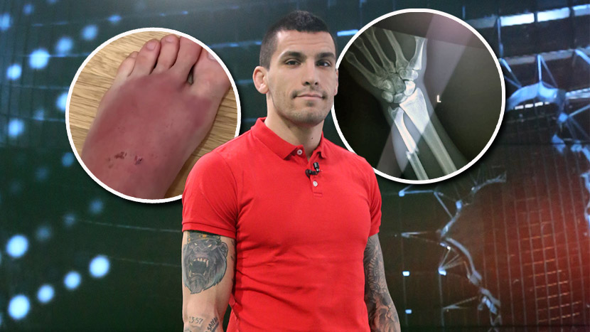 aleksandar ilić džoker mma borac prelom stopalo podlaktica brave ...