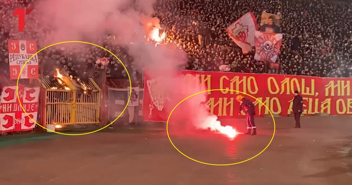 Delije spalile grobarska obeležja na Severu: Vatra progutala šalove ...