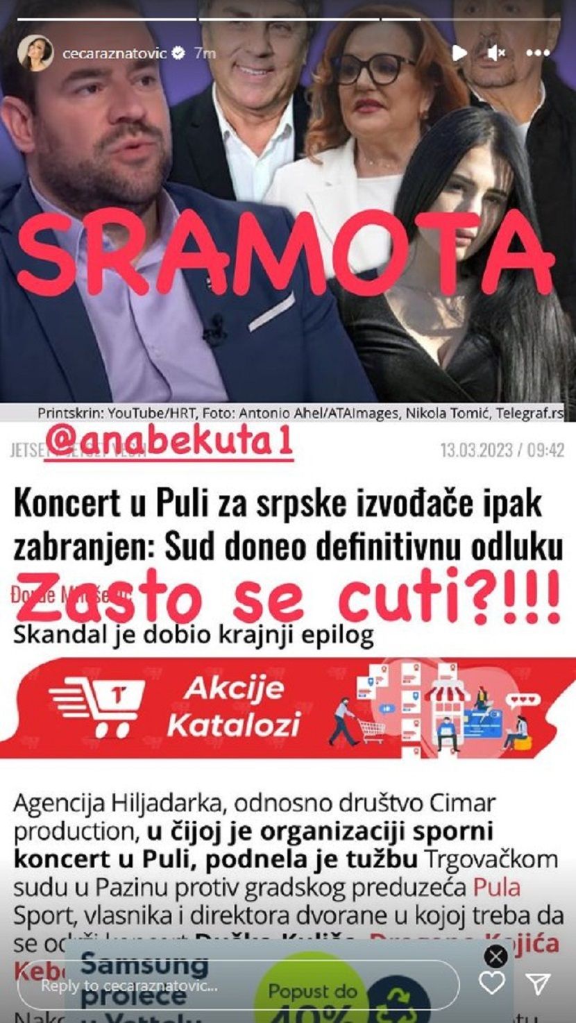 Ceca nakon zabrane koncerta u Hrvatskoj - Telegraf.rs