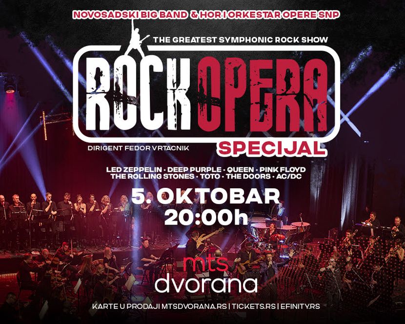 Rock opera 5. oktorbra u mts Dvorani - Telegraf.rs