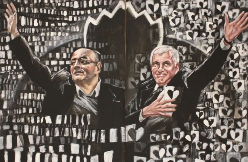 Žoc i Dule na zidu: BG je od jutros lepši za mural ikona KK Partizan ...