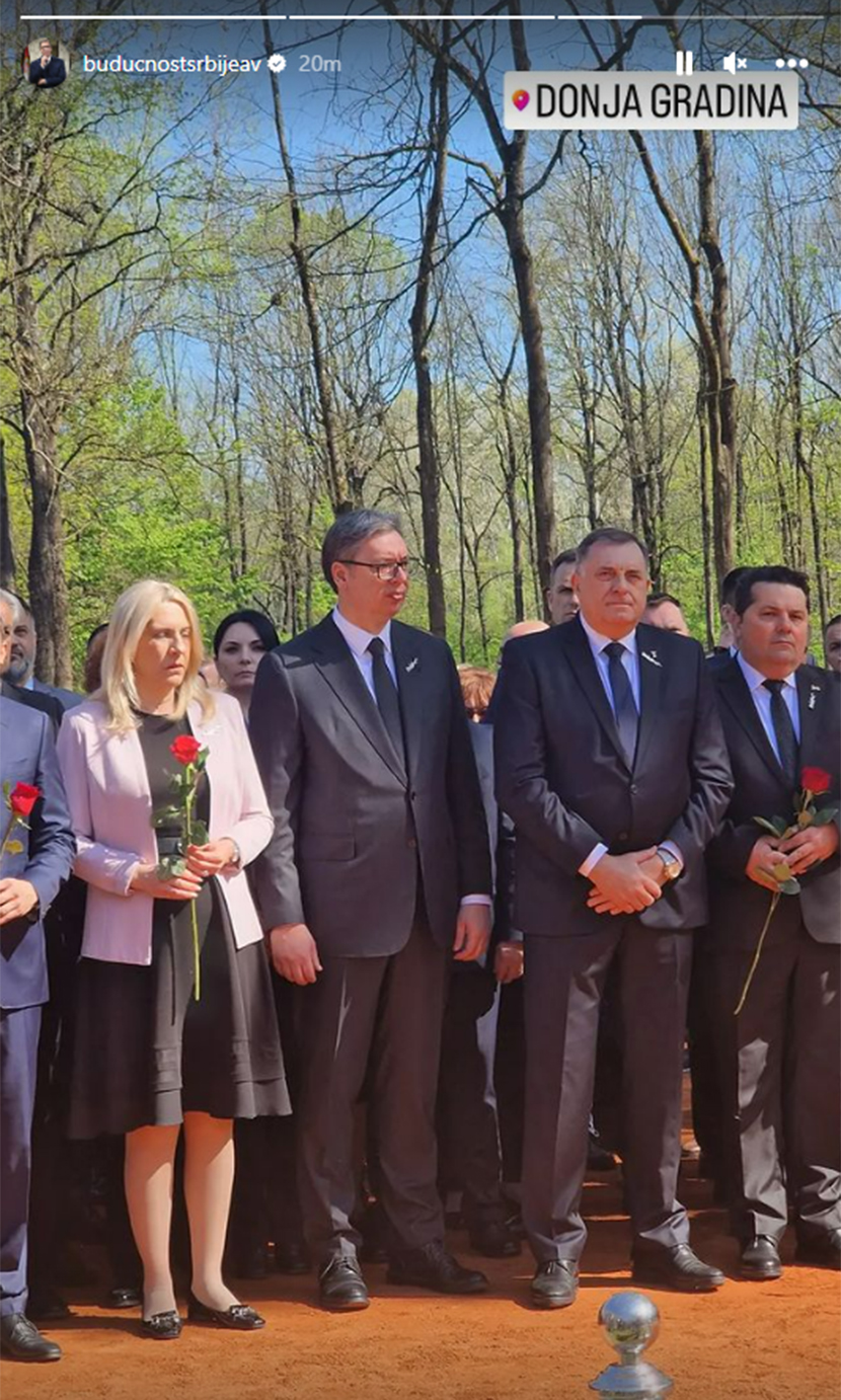 Vučić položio venac u Donjoj Gradini - Telegraf.rs