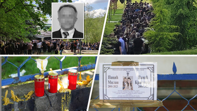 Sahrana ubijene dece u masakru u školi i u pucnjavi u Mladenovcu ...