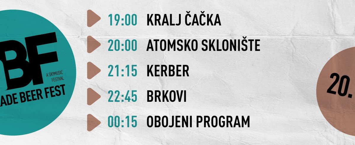 Belgrade Beer Fest startuje sutra: Objavljen program Main stage-a za ...